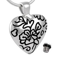 China Stainless Steel Heart Urn Necklace Cremation Jewelry CLASSIC Style Pendant or Charm for sale