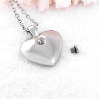 China Stainless Steel Heart Urn Necklace Cremation Jewelry CLASSIC Style Pendant or Charm for sale