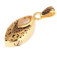 China Stainless Steel Crystal Rhinestone Oval Cremation Pet Ash Holder Urn Keepsake Pendant for sale