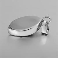 China Stainless Steel Crystal Rhinestone Oval Cremation Pet Ash Holder Urn Keepsake Pendant for sale