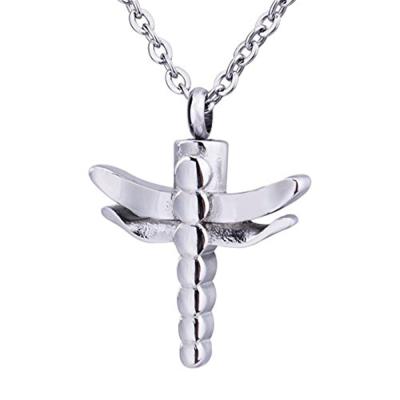 China Charm Pendants Type Stainless Steel Dragonfly Cremation Jewelry for Memorial OEM/ODM for sale