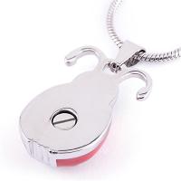 China Stainless Steel Beauty Ladybird Memorial Necklace Entomologist Keepsake Cremation Urn Pendant for sale