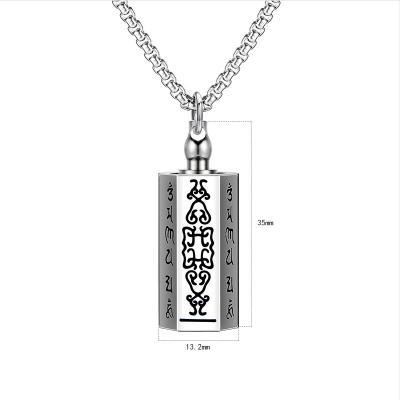 China Charm Pendants Can Contain Scriptures Shurangama Mantra Pendant with Kawu Box Attached for sale