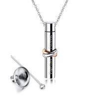 China Unique Designs Together Forever Memorial Pet Urn Pendant Stainless Steel Necklace for sale