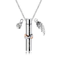 China Unique Designs Together Forever Memorial Pet Urn Pendant Stainless Steel Necklace for sale