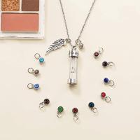 China Stainless Steel Electroplated Titanium Steel Ashes Pendant Cylindrical Glass Pendant for sale