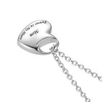 China CLASSIC Stainless Steel Heart Pendant Keepsake Urn Necklace For Memorial Ashes Jewelry for sale