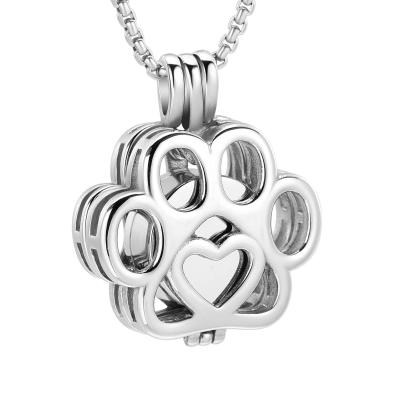 China Pet Cremation Jewelry for Ashes Stainless Steel Memorial Locket Necklace for sale