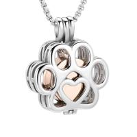 China Pet Cremation Jewelry for Ashes Stainless Steel Memorial Locket Necklace for sale