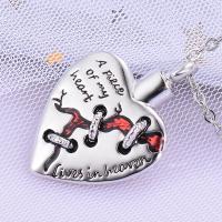 China Heart-Shaped Memorial Ashes Urn Necklace A Beautiful Way to Remember Your Loved One for sale