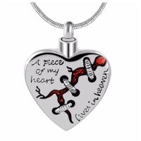 China Heart-Shaped Memorial Ashes Urn Necklace A Beautiful Way to Remember Your Loved One for sale