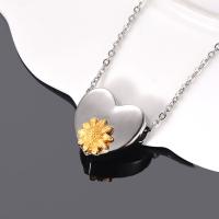 China Sunflower Urn Pendant Necklace A Creative and Fashionable Addition to Your Collection for sale