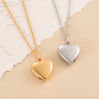 China 8 Year's Experience Stainless Steel Simple Classic Heart Type Open Urn Memorial Necklace Pendant for sale