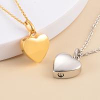 China 8 Year's Experience Stainless Steel Simple Classic Heart Type Open Urn Memorial Necklace Pendant for sale