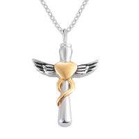 China Unique Design Stainless Steel Openable Love Cross Pendant Fashionable Style Necklace for sale