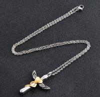 China Unique Design Stainless Steel Openable Love Cross Pendant Fashionable Style Necklace for sale