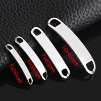 China Handmade Stainless Steel Double Hole Arc Connecting Piece for DIY Jewelry Accessories for sale