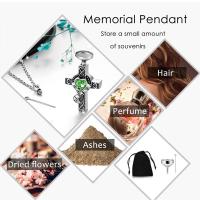 China CNC Inlay Technology Cross Urn Necklace Fashionable Cremation Jewelry for Ashes for sale