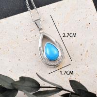China Openable Ash Commemorative Necklace Light Luxury Wind Drop Diamond-Encrusted Pendant for sale