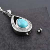 China Openable Ash Commemorative Necklace Light Luxury Wind Drop Diamond-Encrusted Pendant for sale