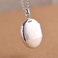China Women's Fashion Oval Gawu Box Pendant S925 Silver Vintage Thai Silver Charm Pendants for sale