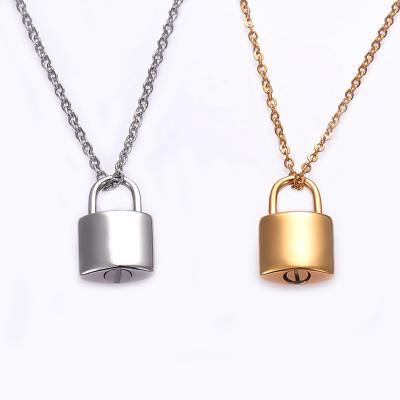 China Picture Locket Stainless Steel Padlock Opens Ashes Memorial Necklace for Loved Ones Hair for sale