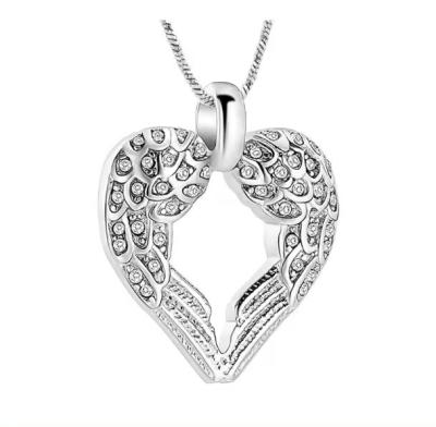 China Stainless Steel Keepsake Memorial Urn Necklace Jewellery with CNC Inlay Technology for sale