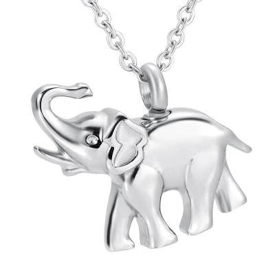 China Lovely Elephant Memorial Necklace Jewelry SUS304 Stainless Steel Cremation Ashes Urn for sale