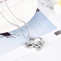 China Lovely Elephant Memorial Necklace Jewelry SUS304 Stainless Steel Cremation Ashes Urn for sale