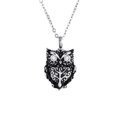 China Stainless Steel Owl Pendant Unique Design for Perfume Bottle Opening and Ash Memorial for sale