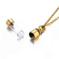 China Stainless Steel Open Transparent Cylinder Pendant Perfume Bottle for Picture Display for sale