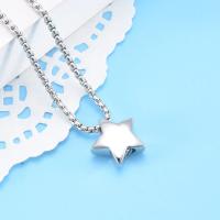 China High Polished Stainless Steel Star Memorial Urn Necklace Ashes Holder Cremation Keepsake Jewelry For Women Engravable for sale