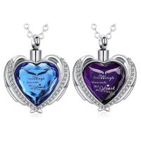 China Silver Plated Angel Wing Hug Necklace for Memorial Ash Holder and Funeral Keepsake for sale