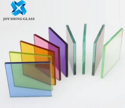 China Colored Laminated Building Glass 3-19mm Thickness with 99% UV Protection and Custom Sizes up to 3300x22000mm for sale