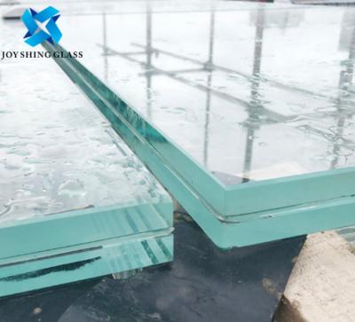 China 3mm-19mm Clear Toughened Laminated Safety Glass with 6.38-100mm Thickness and CE/ISO Certification for sale