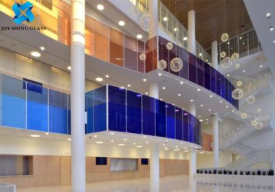 China Double Glazing Colored Laminated Glass 6.38mm 8.38mm with UV Protection and Sound Insulation for sale
