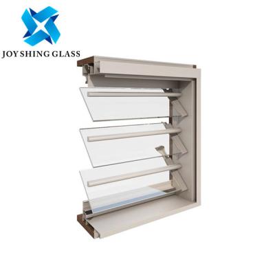 China Custom Louver Laminated Glass Sheet 4-8mm Thickness with 10-Year Warranty and PVB Sound Insulation for sale