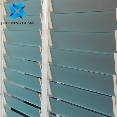 China Clear Tempered Louvre Window Glass Blades 4mm 5mm 6mm Thickness | Custom Sizes 152mm x 914mm | 10-Year Warranty for sale
