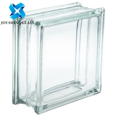 China Solid Decorative Glass Block Brick 190x190x80mm with Heat & Sound Insulation - Custom Patterns & Colors Available for sale