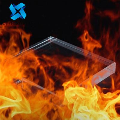 China Borosilicate Fireproof Tempered Glass Sheets 6-12mm Thickness with 3-Hour Fire Rating for Building Construction for sale