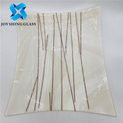 China Fabric Wire Mesh Laminated Safety Glass 3mm-19mm Thickness with Custom Sizes and 10-Year Warranty for sale