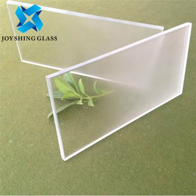 China Clear Acid Etched Pattern Glass Panels 3-19mm Thickness 2440×3660mm Custom Shower Doors for sale