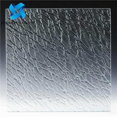 China White Acid Etched Frosted Glass 3-19mm Thickness Custom Sizes for Interior Partitions and Windows for sale
