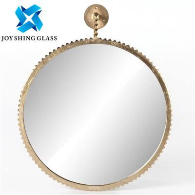 China Iron Frame Aluminum Mirror Glass 4-5mm Thickness 2440x3660mm Max Size Custom Bathroom Vanity Mirrors for sale