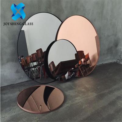China Coloured Mirror Glass 2-8mm Thickness Custom Copper Free Lead Free Environmental Glass for Interior Design for sale