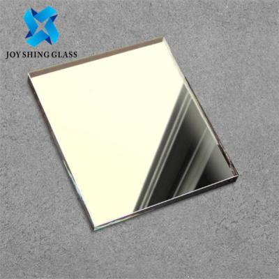 China Gold Colored Mirror Glass Sheets 1-8mm Thickness Custom Sizes Up to 3660×2440mm for Interior Decoration for sale
