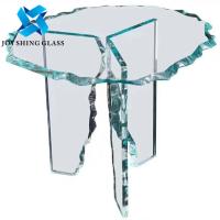 China Tempered Glass with 45 Degree Mitered Corners for Showcase Display Cabinets 5mm Thick for sale