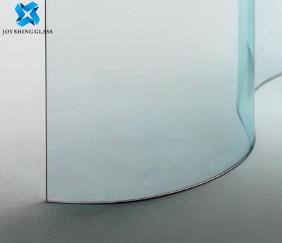 China Curved Tempered Glass Sheets 3mm-19mm Thickness for Building & Furniture Applications with 300°C Heat Resistance for sale