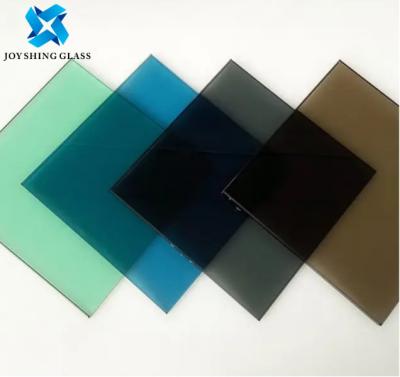 China Reflective Tinted Float Glass 1.1-25mm Thickness in Bronze, Blue, Green, Grey Colors for Architectural Decoration for sale