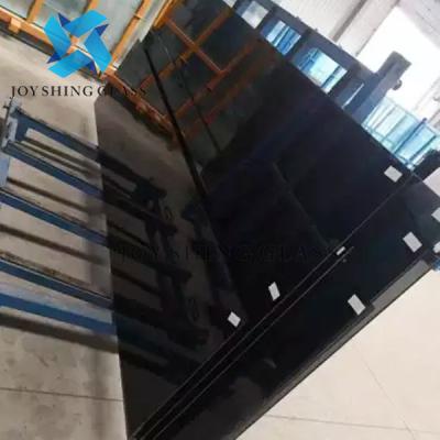 China 8mm Black Laminated Glass with PVB Sound Insulation - 30-40 dB Noise Reduction, 10-Year Warranty for sale